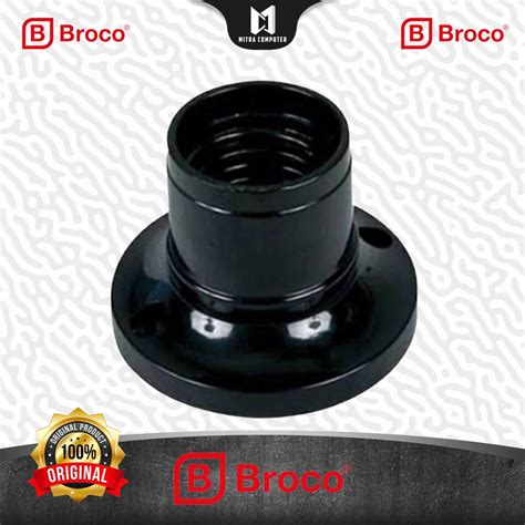 Jual BROCO Fitting Tempel Plafon BROCO Hitam Shopee Indonesia