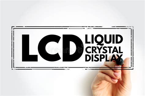 LCD Liquid Crystal Display Is A Type Of Flat Panel Display Which Uses