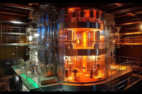 Premium Ai Image Theme Of Nuclear Fusion Large Experimental Setup In A Laboratory With Plasma