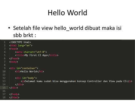 codeigniter php framework ppt download