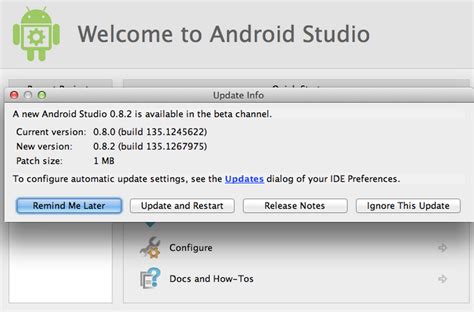 Android Studio Update London App Brewery