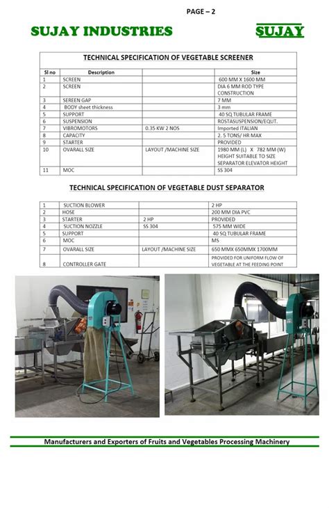 Semi Automatic Sujay Special Vegetable Fruit Cleaning Sorting Grading Table 3000 Kg Hr At