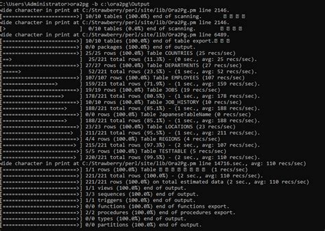 Windows で Oracle から Postgresql への移行ツール Ora2pg で移行を実施してみる At Se の雑記