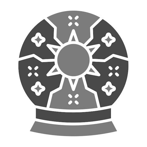Icono De La Bola De Cristal Vector Premium