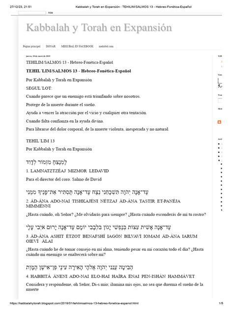 Salmo 13 Descargar Gratis Pdf Creencia Religiosa Y Doctrina