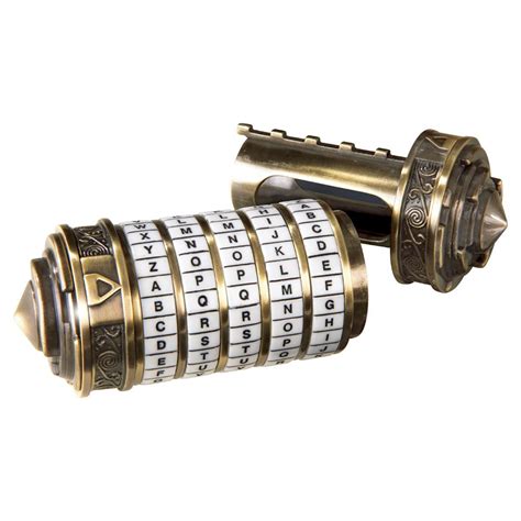 The Noble Collection Da Vinci Code Mini Cryptex 4in 10cm Officially