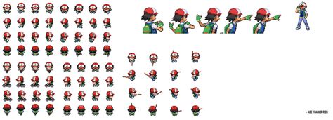 Pokemon Ash Sprite Sheet Images And Photos Finder