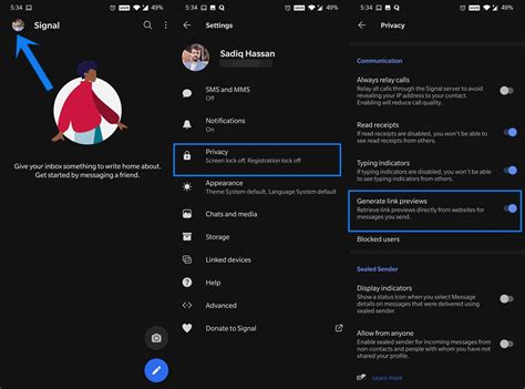 How To Turn On Or Off Link Previews In Signal Guide