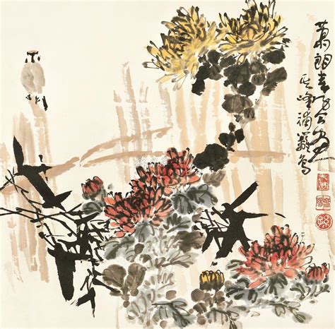 花鸟 轴拍卖品 图片 价格 鉴赏 绘画 雅昌艺术品拍卖网
