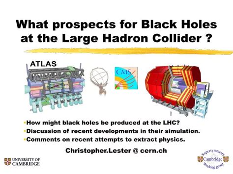 Ppt What Prospects For Black Holes At The Large Hadron Collider