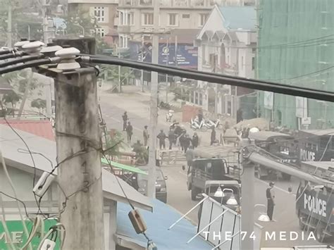 မြစ်ကြီးနားမြို့ အောင်နန်းဘုရားကျောင်းရှေ့ သပိတ်စစ်ကြောင်းကို အင်အားသုံးဖြိုခွဲ၊ အများအပြားဖမ