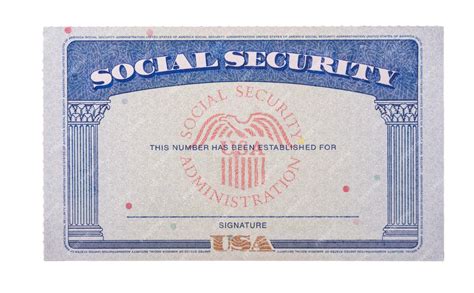 Premium Photo Blank And Empty Unfilled Usa Social Security Card