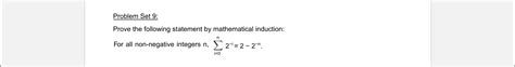 Solved Problem Set Prove The Following Statement By Chegg