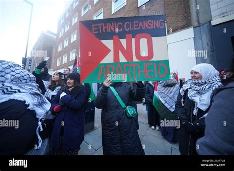 People Take Part In A Day Of Action For Palestine Organised By The