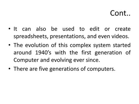 Generations Of Computer Ppt Desktops Computing