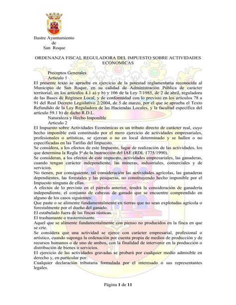 Impuesto De Actividades Economicas