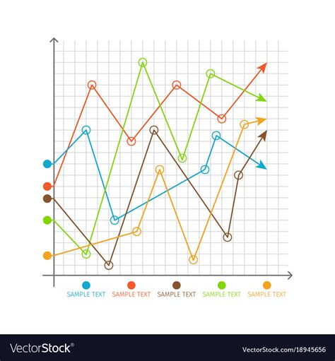Infographic Chart Changing Graphs System Of Axes Vector Image