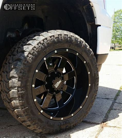 Wheel Offset 2008 Gmc Sierra 1500 Super Aggressive 3 5 Suspension Lift 6 Custom Rims Custom