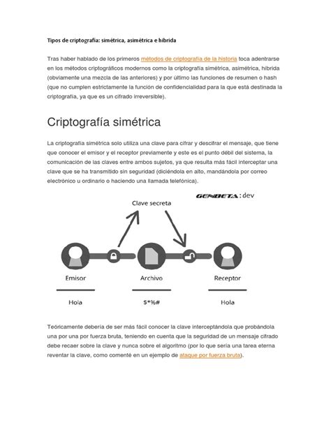 Tipos De Criptografía