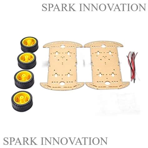 4 Wheel Smart Car Robot Chassis Kit Spark Innovation