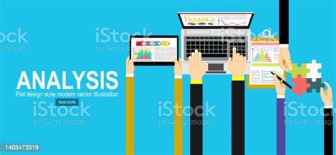 비즈니스 분석 시장 조사 데이터 분석을위한 벡터 일러스트 레이 션 개념 개념에 대한 스톡 벡터 아트 및 기타 이미지 개념 개발 검색 Istock