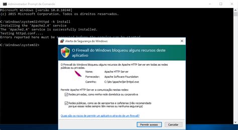 Instalando O Apache Instalando O Serviço
