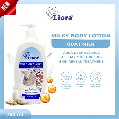 Jual Liora Milky Body Lotion Goat Milk 750 Ml Shopee Indonesia