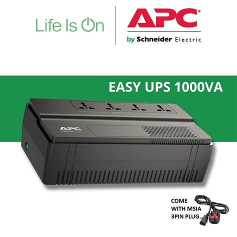 APC VA Easy UPS BV I MSX AVR Backup Battery NEW With Pin MY UK Power Cable Shopee
