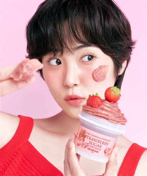 스킨푸드 💖15ml 체험용 랜덤증정 푸드마스크 120g 9종 택1 딸기슈가허니슈가페어민트레몬딜살구라벤더포테이토샤인머스캣땅콩