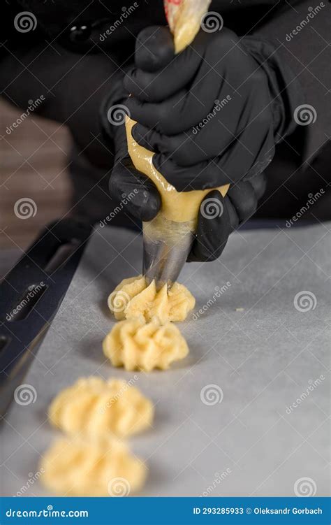 Cookie Making Process Stock Image Image Of Confectioner 293285933