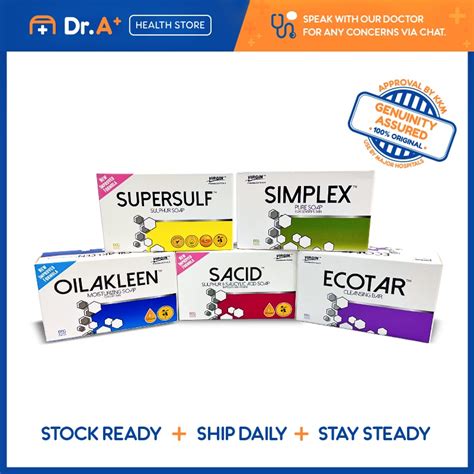 Draplus Virgin Soap Bar 100g Sacid Medicated Soap Supersulf