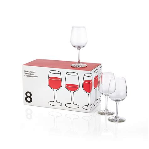 Boxed Wine Glasses Set Of 8 Crate And Barrel
