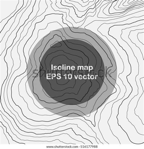 Isoline Map Stock Vector Royalty Free 516177988 Shutterstock
