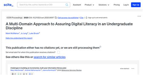 A Multi Domain Approach To Assuring Digital Literacy In An