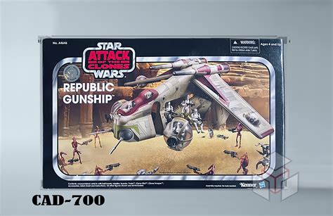 Clone Republic Gunship Hasbro Star Wars Canadian Acrylic Display
