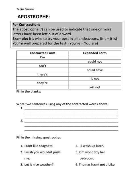 An In Depth Guide To English Grammar Apostrophes Commas Quotation