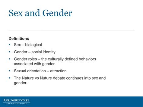 Oer Chapter 12 Sex And Gender Ppt