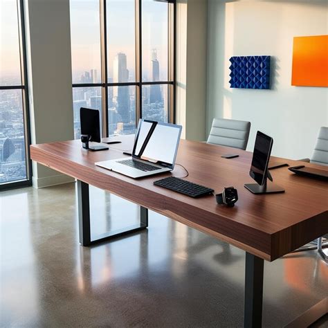 A Modern Workspace Premium Ai Generated Image