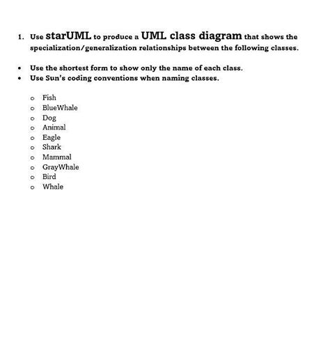 Solved Specializationgeneralization Relationships Between
