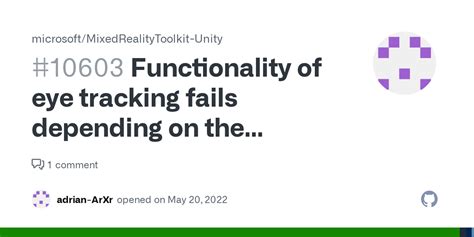 Functionality Of Eye Tracking Fails Depending On The Language Issue