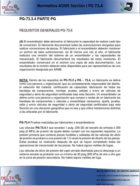 Certificación De Válvulas De Seguridad Asme Pdf Presión