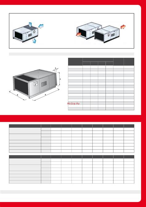 Tecnoclima Rcu 110 He 79116 Overall Dimensions