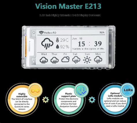 Placa Desarrollo Iot Lora Heltec 213p 863 928mhz Meshtastic Esp32 E Paper ⋆ Starware