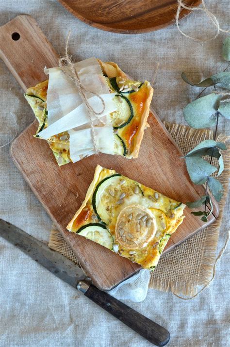 Tarte courgette fromage de chèvre et ricotta Recette