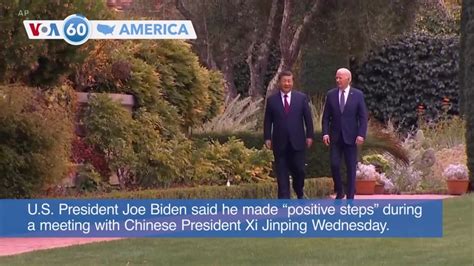 Voa60 America Biden Said “positive Steps” Made During Meeting With