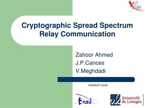 ppt cryptographic spread spectrum relay communication powerpoint