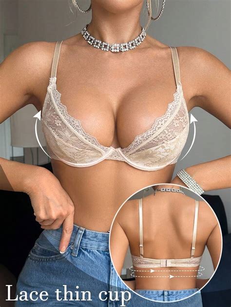 1pc Women Lace Wireless Bra Lace Bralette See Through Bralette