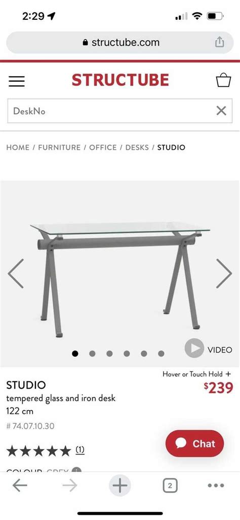 Best Structube Glass And Iron Desk For Sale In Oshawa Ontario For 2023