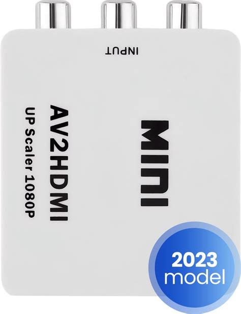 Techvavo® Tulp Av Naar Hdmi Converter Rca Naar Hdmi Adapter 1080p