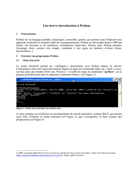 Une Br Ve Introduction Python